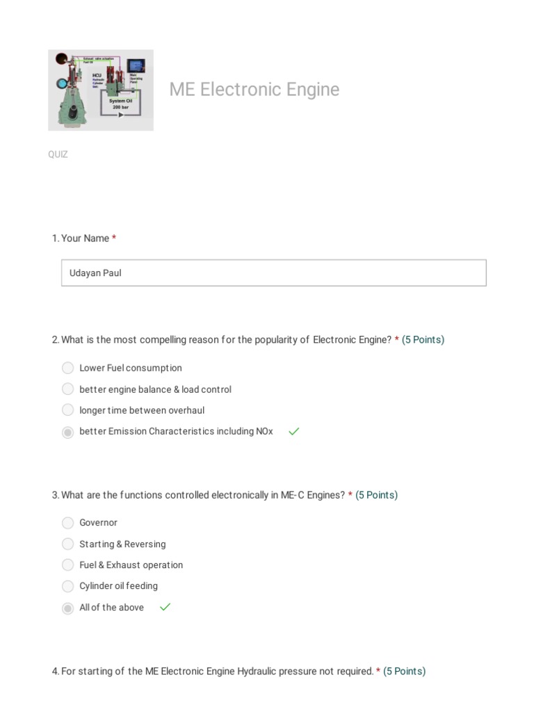 ME Electronic Engine Assessment | PDF | Engines | Manufactured Goods