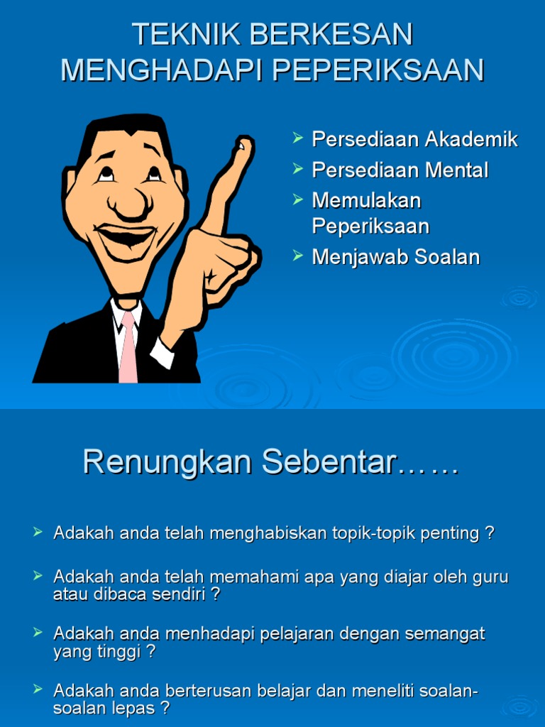 Teknik Berkesan Menghadapi Peperiksaan | PDF | Karier & Perkembangan