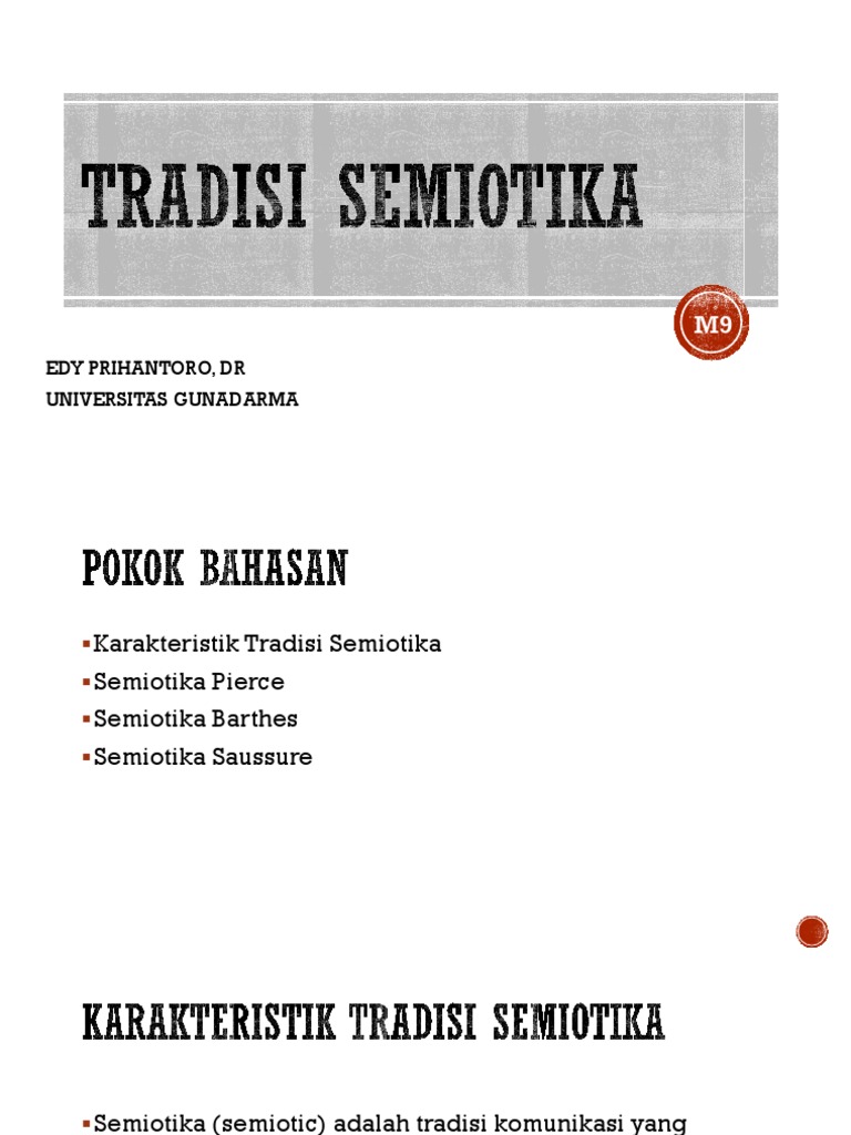 Karakteristik dan Teori Semiotika | PDF