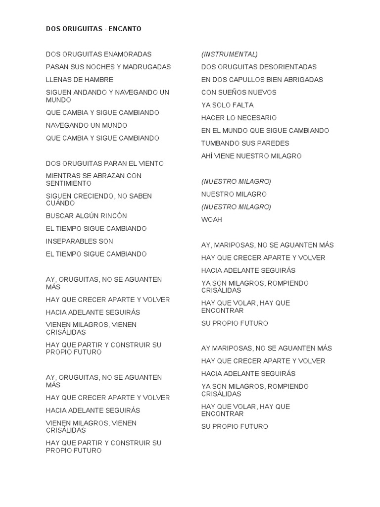 Dos Oruguitas | PDF | Estudios de idiomas extranjeros | Libros para ...