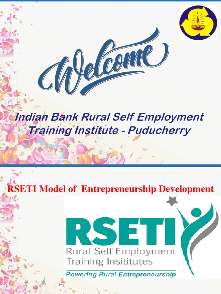RSETI Model of Entrepreneurship Development | Download Free PDF | Self ...