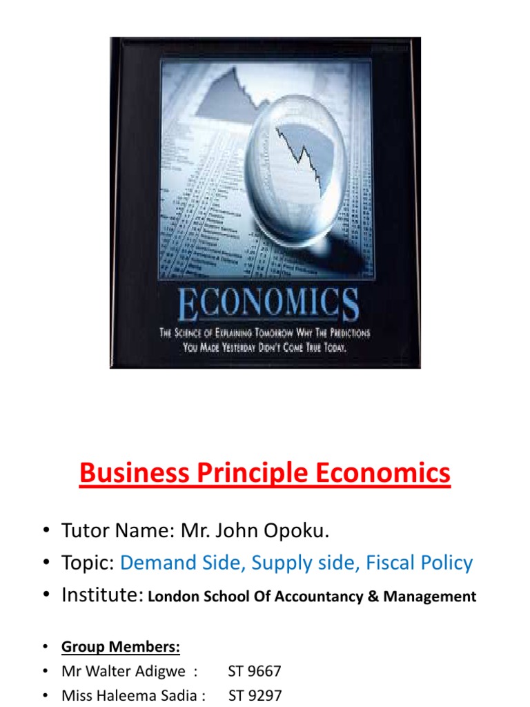Demand Side Policy | PDF | Fiscal Policy | Supply Side Economics