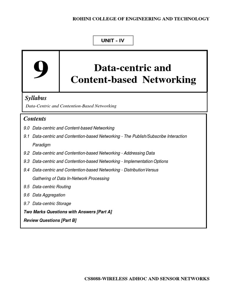 Data Centric And Content Based Networking The Publish Subscribe Interaction Paradigm For