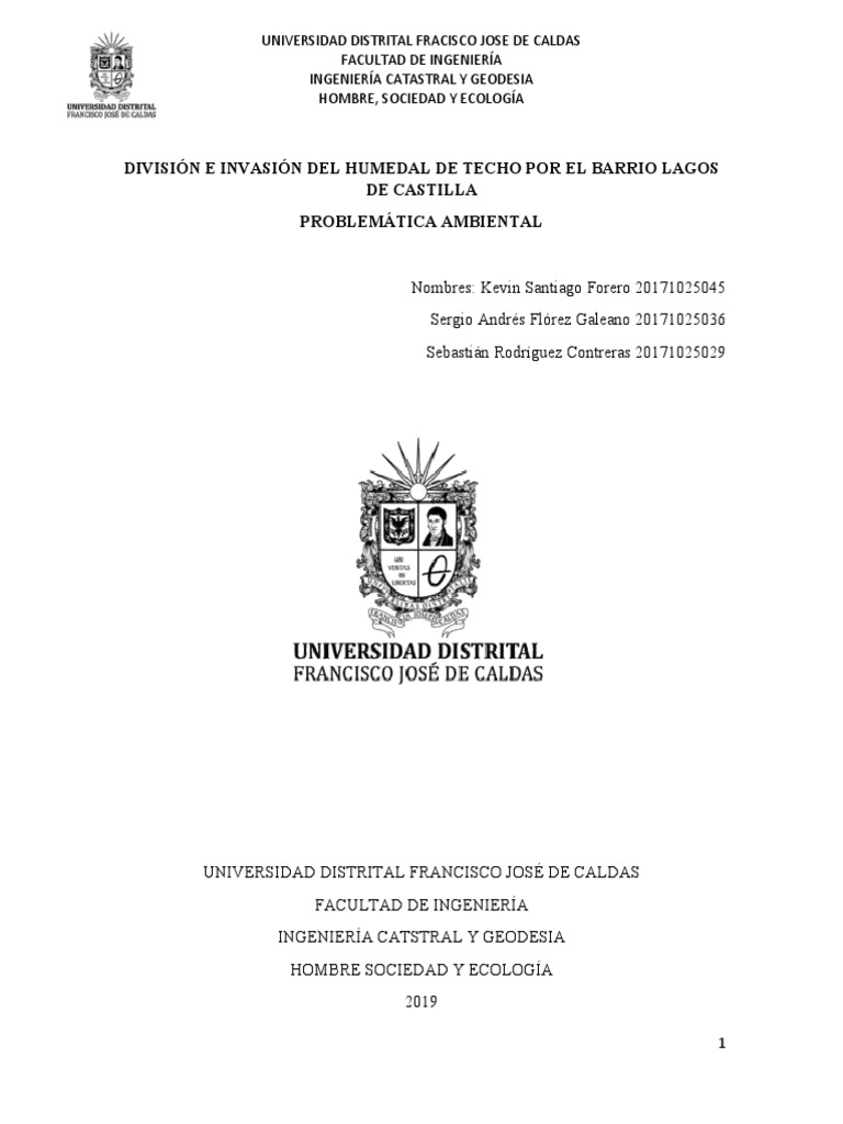 Problemática Ambiental - Trabajo Final | PDF | Humedal | Agua