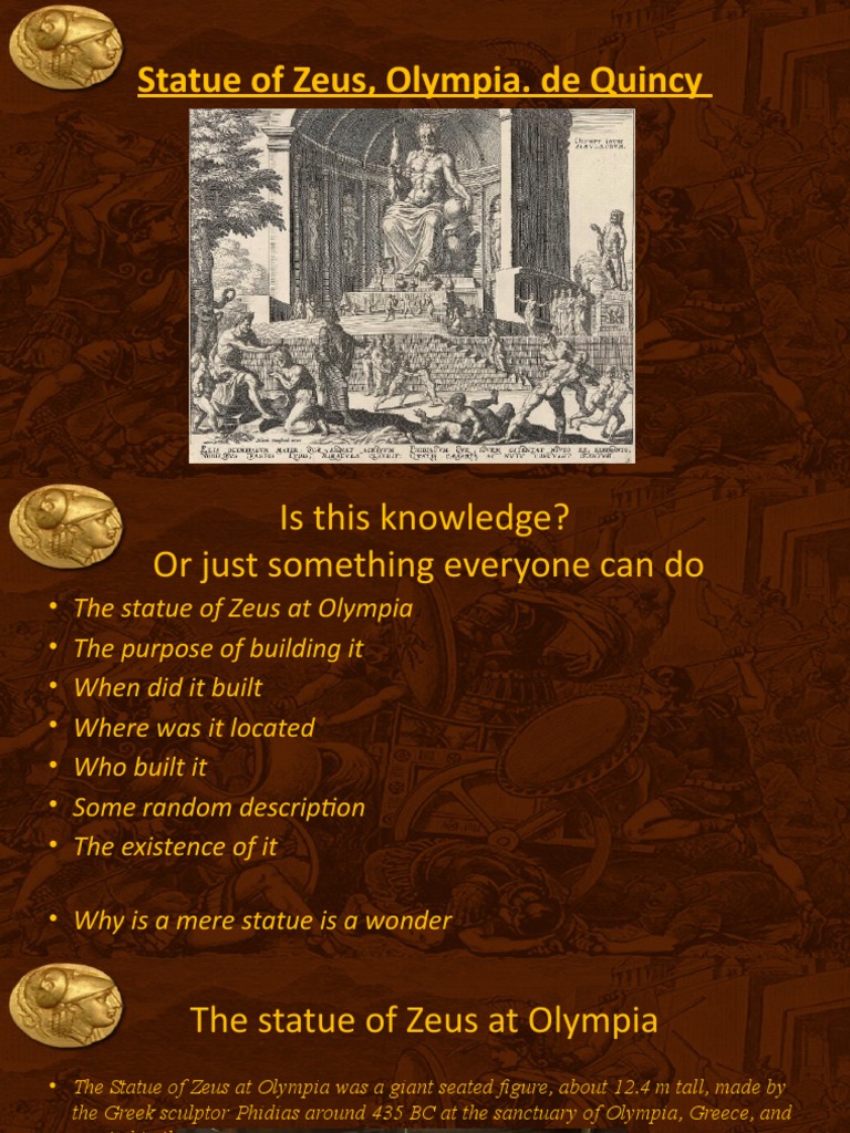 Statue of Zeus, Olympia | PDF | Classical Antiquity