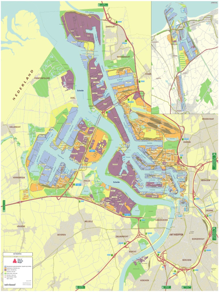 Havenkaart Antwerpen 20220412 Print | PDF