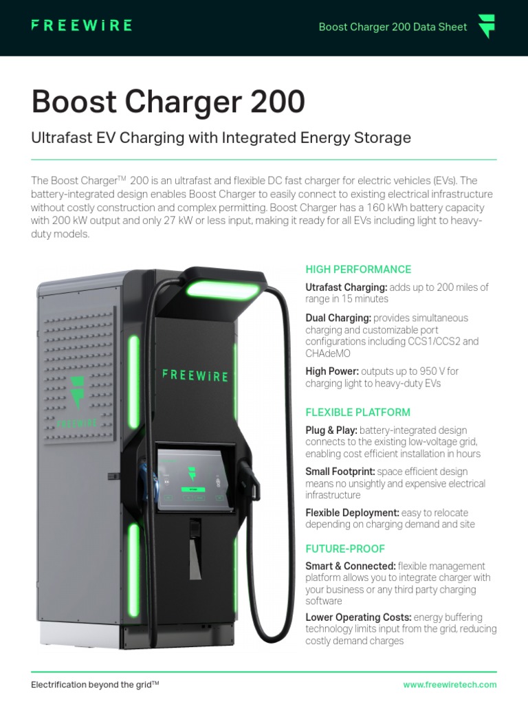 Boost Charger 200: Ultrafast EV Charging With Integrated Energy Storage ...