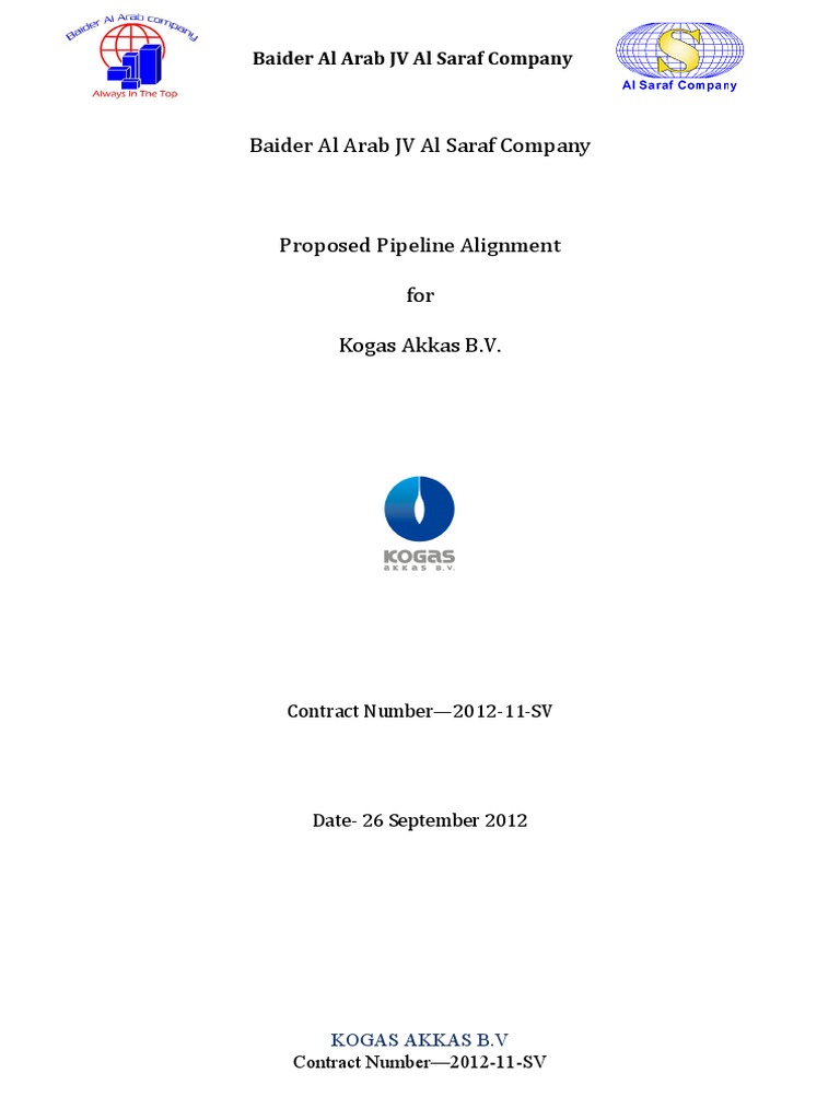 Proposed Pipeline Alignment | PDF