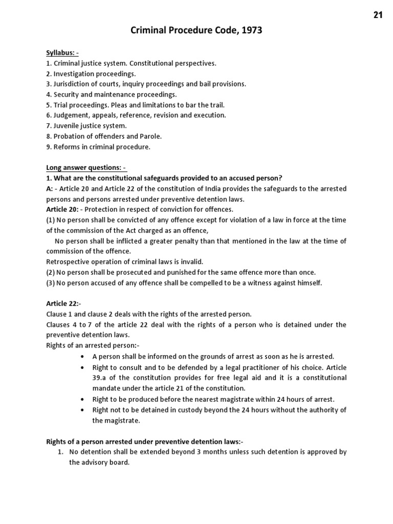 Criminal Procedure Code, 1973 | PDF | Bail | Arrest