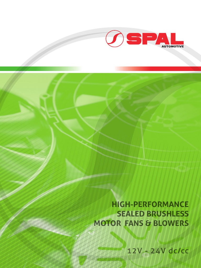 SPAL - Brushless Axial Fans | PDF | Electric Motor | Electrical Engineering