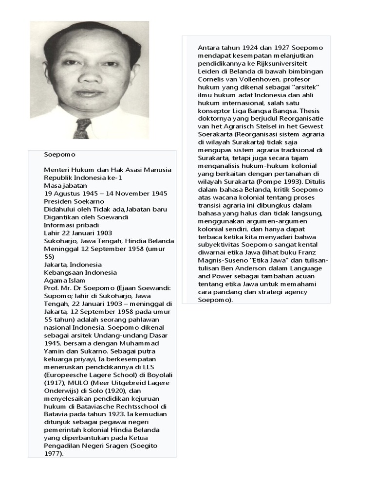Soepomo | PDF