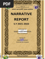 Wins Narrative Report | PDF | Wash | Hygiene