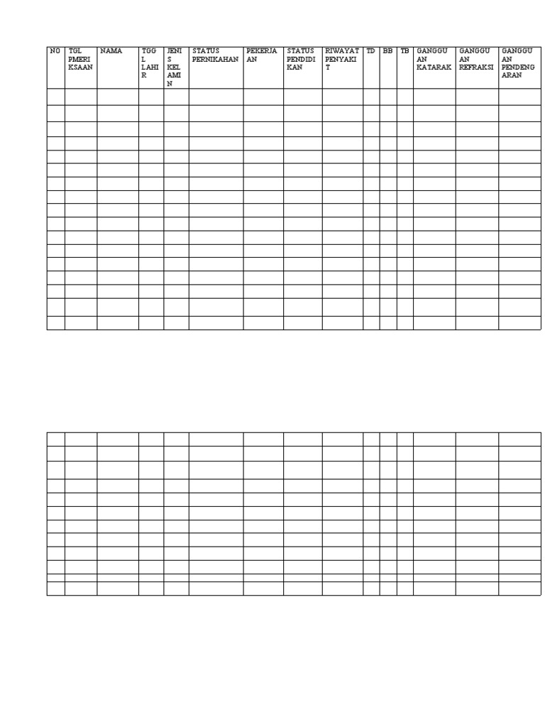 Form Skrining Indera | PDF