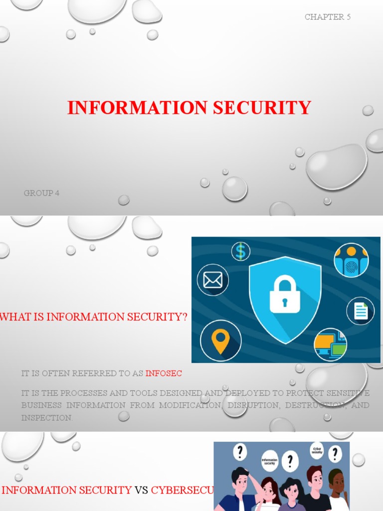 Group 4 Presentation Information Security | PDF | Computer Access Control | Information Security