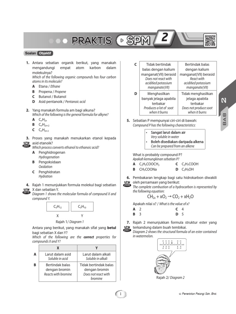 Praktis Kimia Bab 2 T5? | PDF