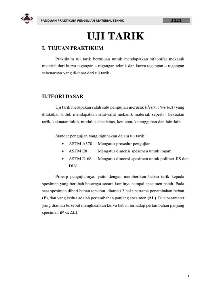 Uji Tarik | PDF