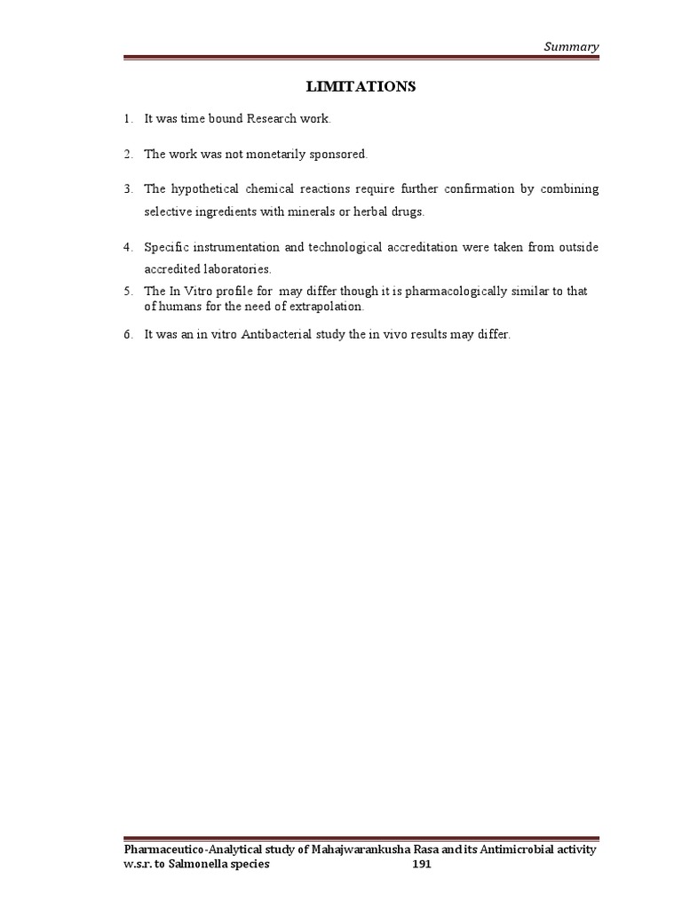Limitations | PDF