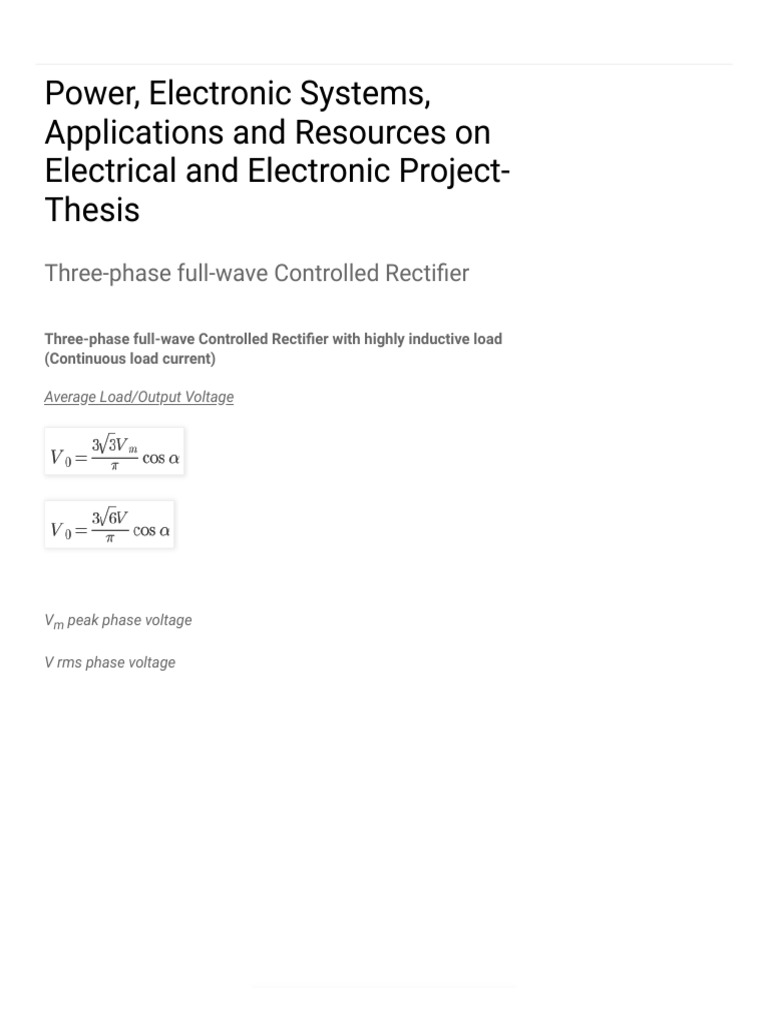 Power, Electronic Systems, Applications and Resources On Electrical and ...