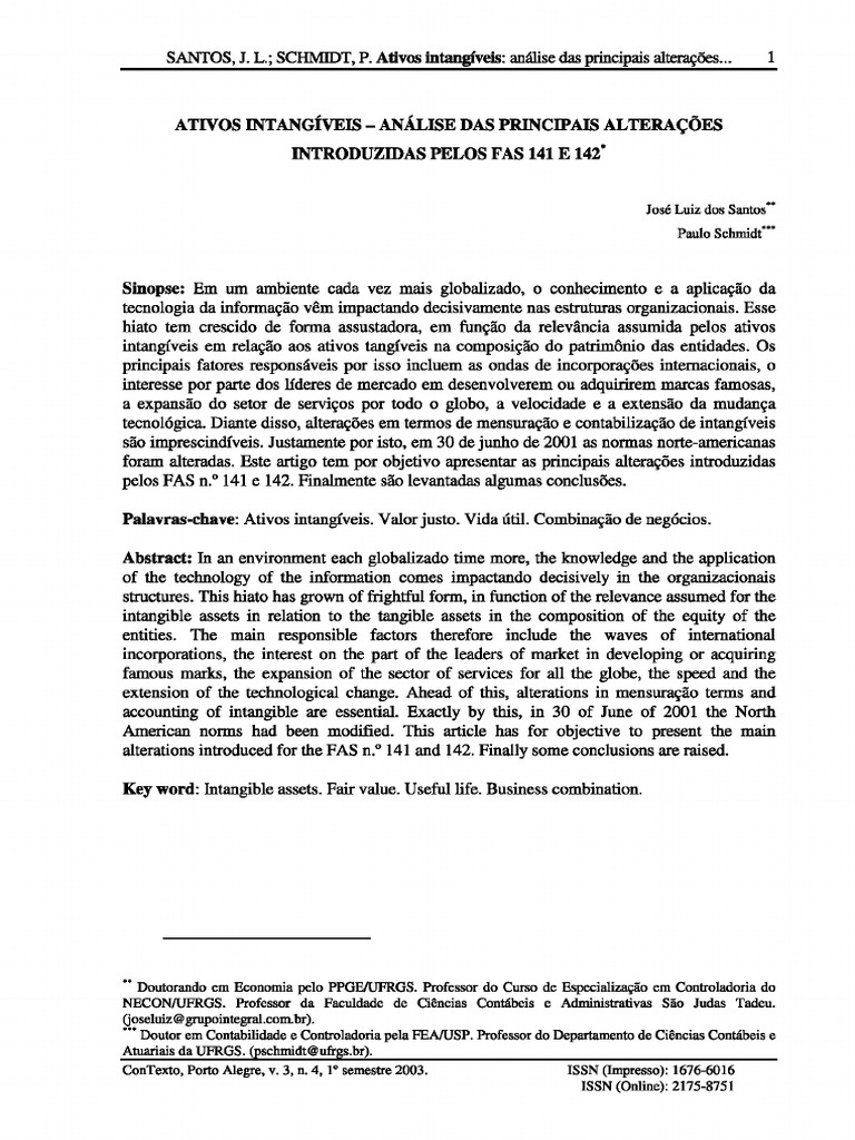 Activos Intangiveis Principais Alteracoes Do Sistema (Mocambique) | PDF ...