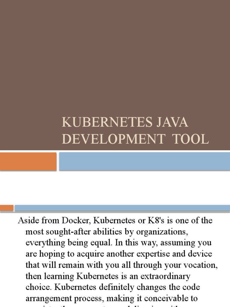 Kubernetes Java Development Tool | PDF