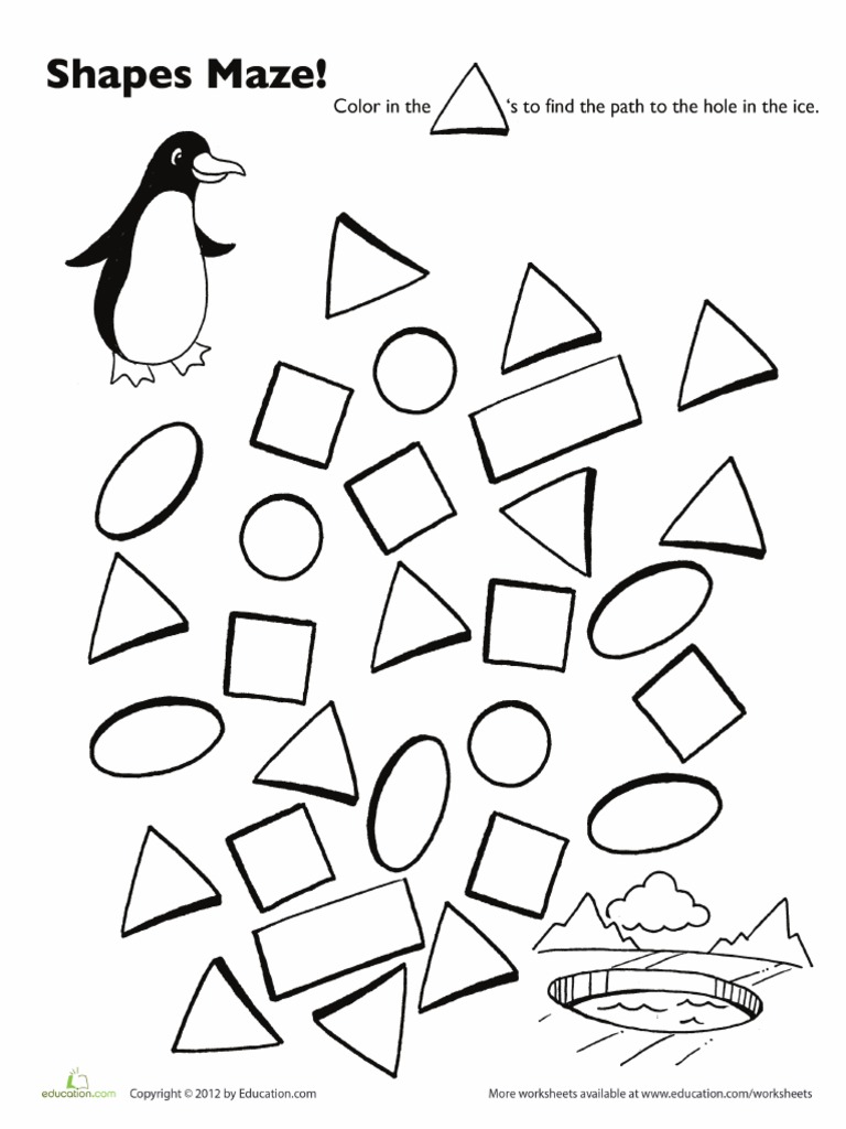 Penguin Shape Maze | PDF