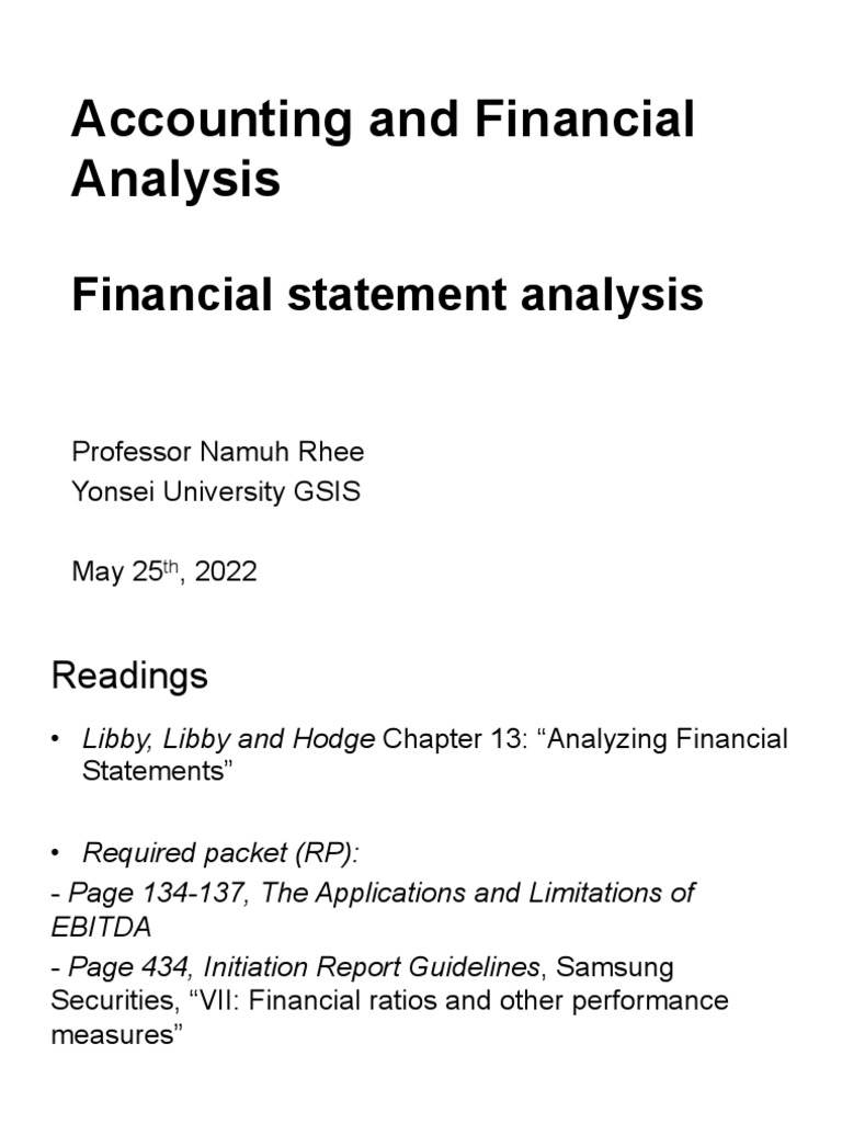 Financial Statement Analysis | PDF | Revenue | Leverage (Finance)