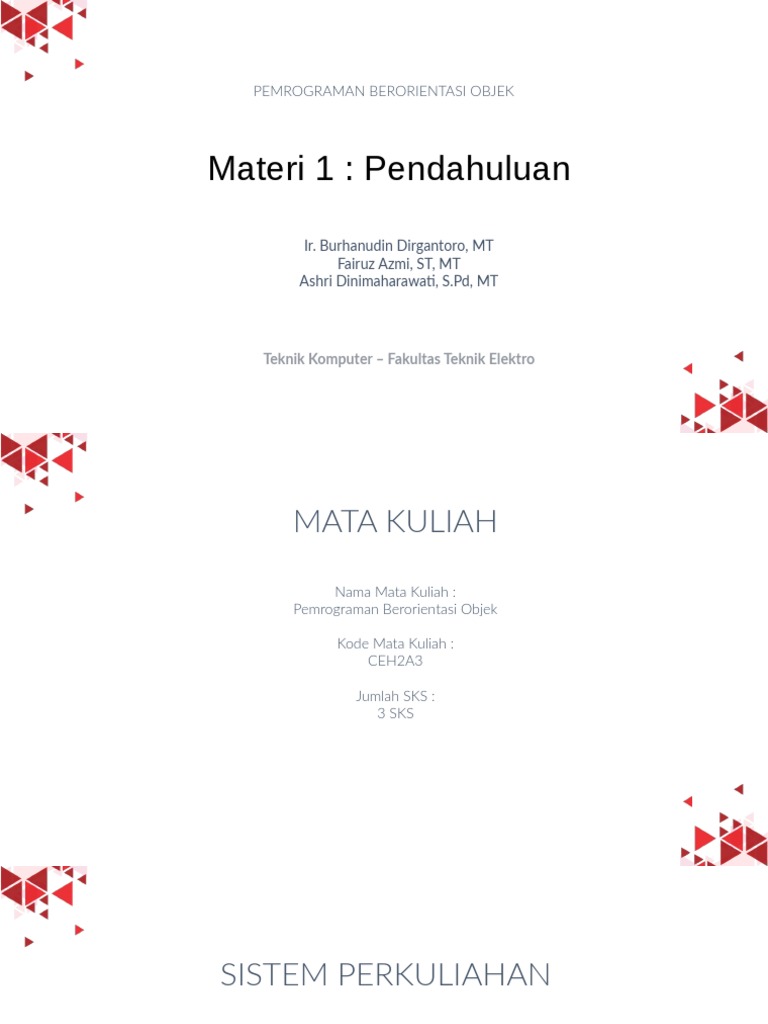 Materi 1 Pengenalan OOP Dan Python 3 | PDF | Komputer