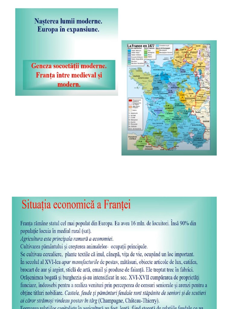 Franta Intre Medieval Si Modern | PDF