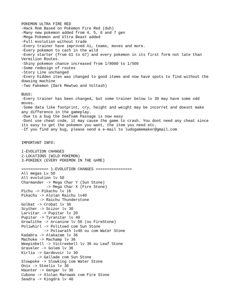 Ultra Fire Red INFO - US | PDF