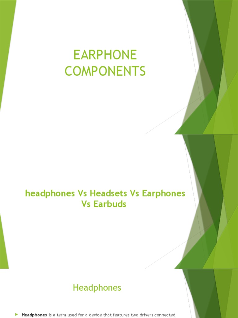 Earphone Components | PDF | Headphones | Electrical Components