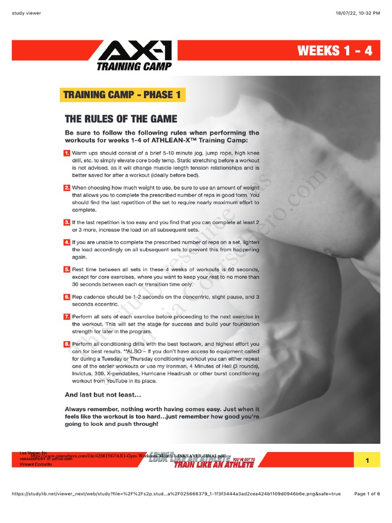 Athlean X AX1 | PDF