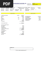 Payslip Sample Philippines | PDF | Public Finance | Government