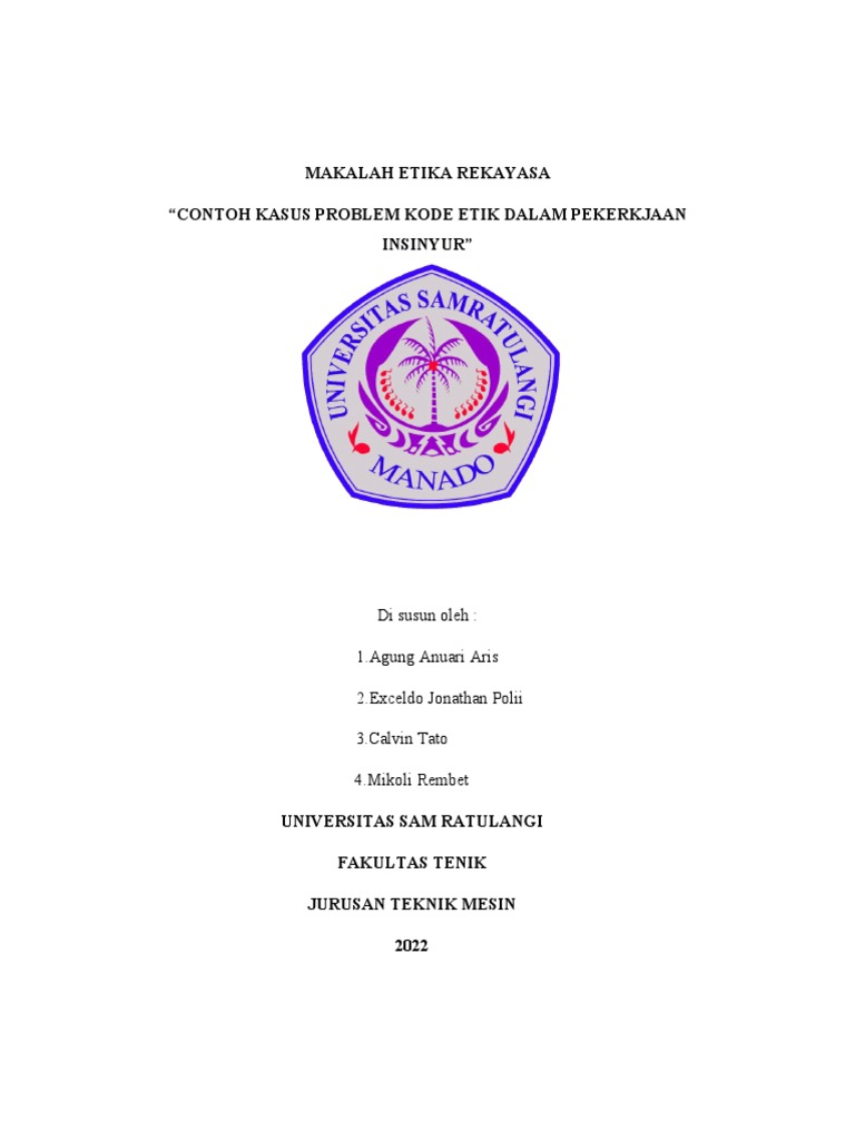 Makalah Etika Rekayasa | PDF