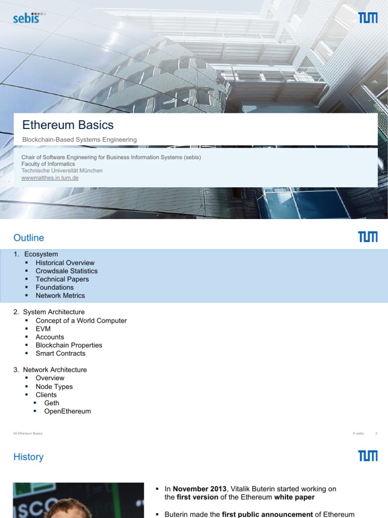 Ethereum Basics: Blockchain-Based Systems Engineering | Download Free PDF | Bitcoin | Cryptocurrency