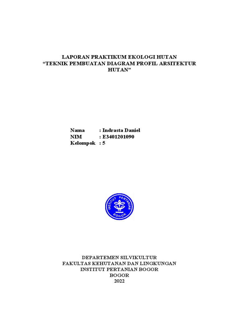 Kelompok 5 - I.Daniel - Laporan Ekologi Hutan 12 | PDF