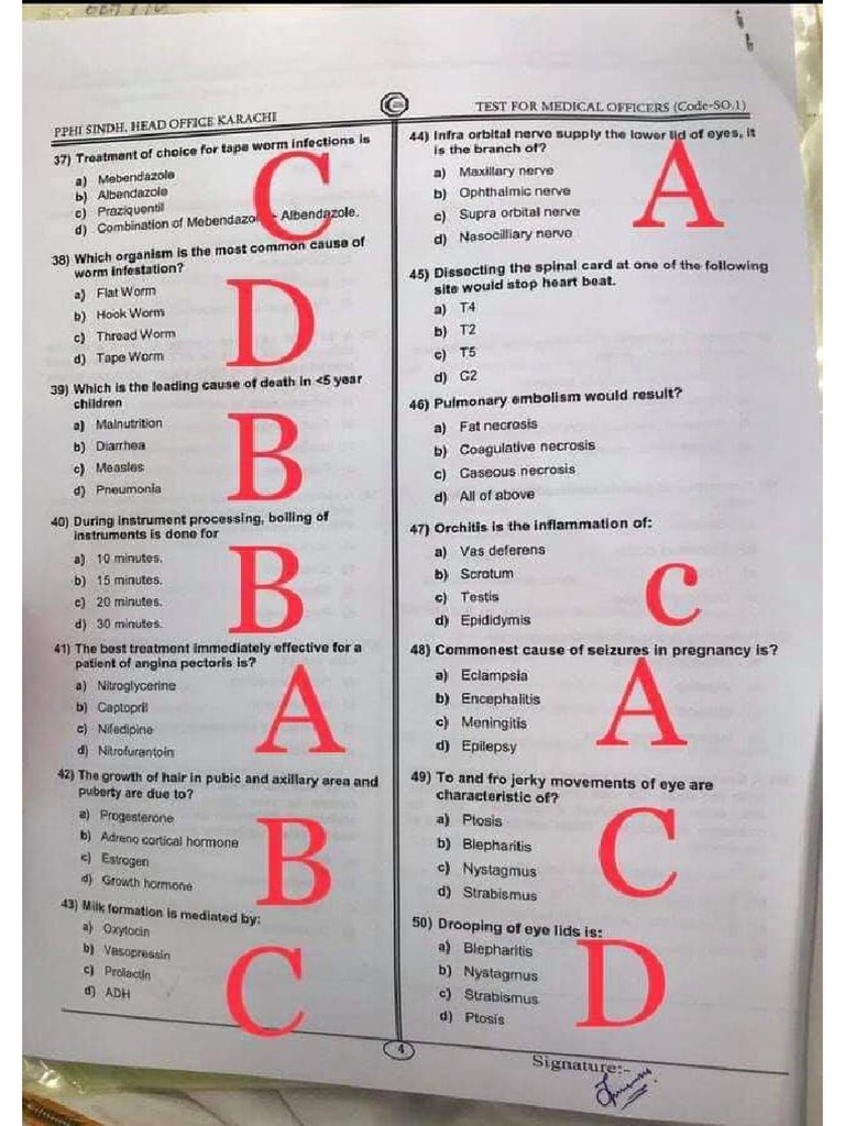 Pphi Past Papers | PDF