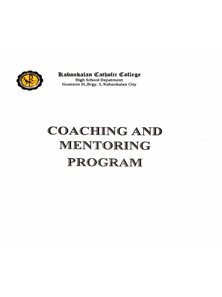 Coaching and Mentoring Program | PDF