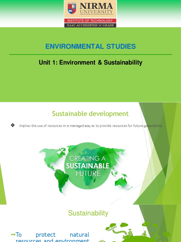 Unit 1 Sustainability | PDF | Sustainability | Resource