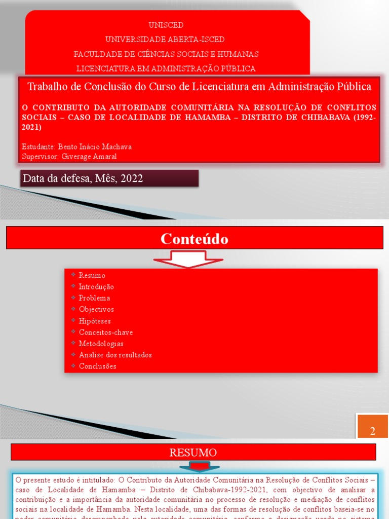 SLID - DE Bmachava1@Isced - Ac.mz 3a Correccao | PDF | Sociologia ...