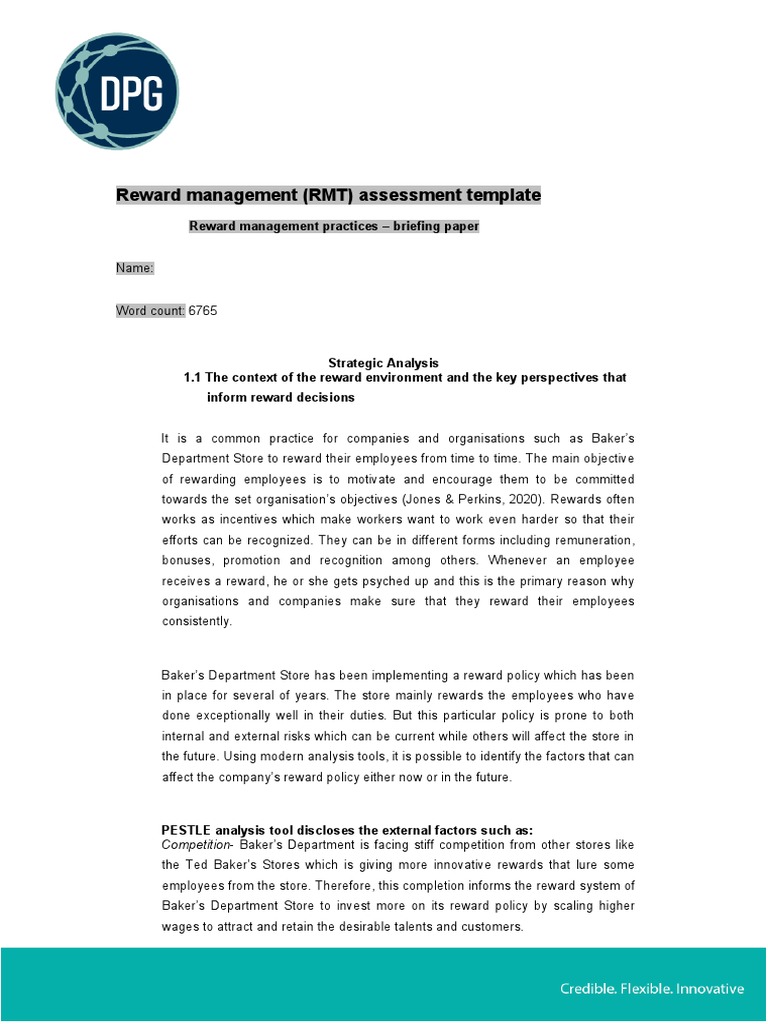 RESUBMISSION - CIPD Level 5 HR RMT Assessment Template v1.0 | PDF ...