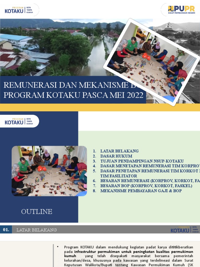 7 Bahan Rakor - Gaji Dan BOP Pendamping Kotaku - R1 | PDF | Pengelolaan ...