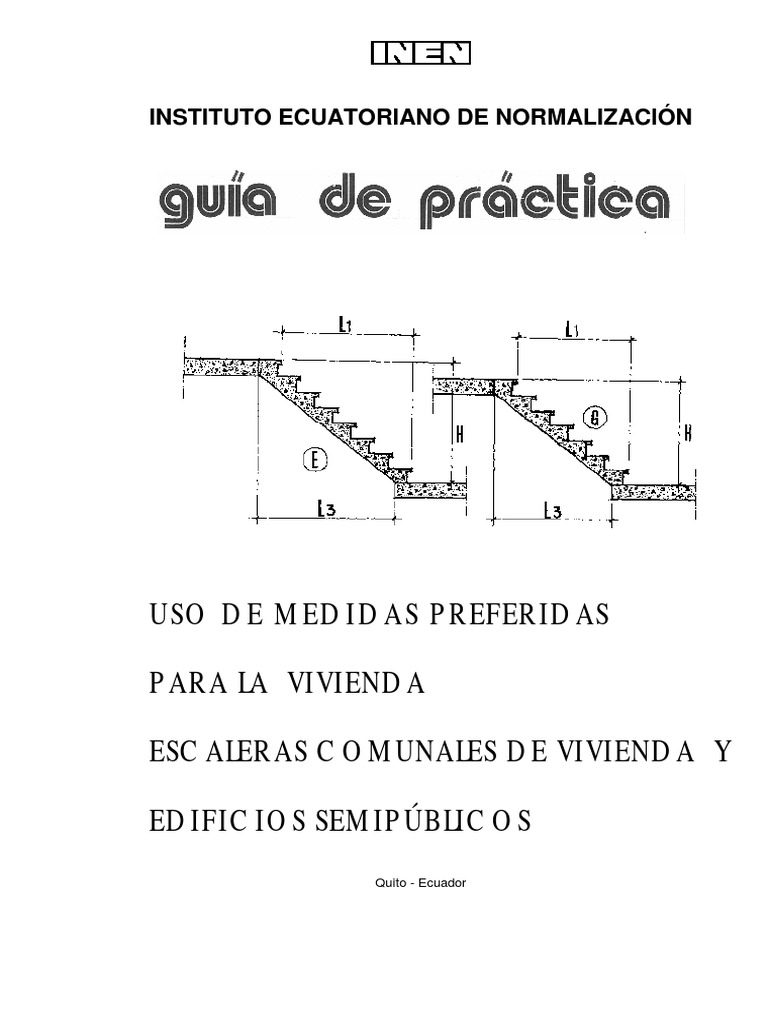 GPE INEN 015 1977 Escaleras | PDF | Materiales