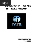 TATA Group Organizational Structure & Culture, Leadership Style & The ...