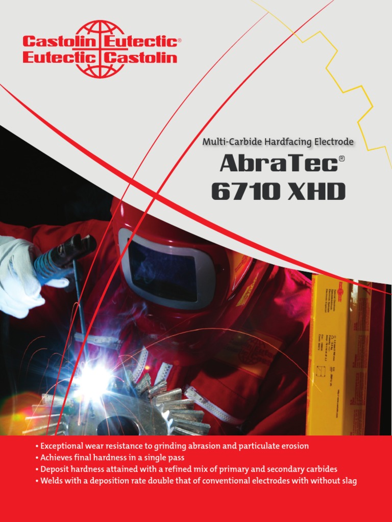 Abratec 6710 XHD: Multi-Carbide Hardfacing Electrode | PDF | Welding | Construction