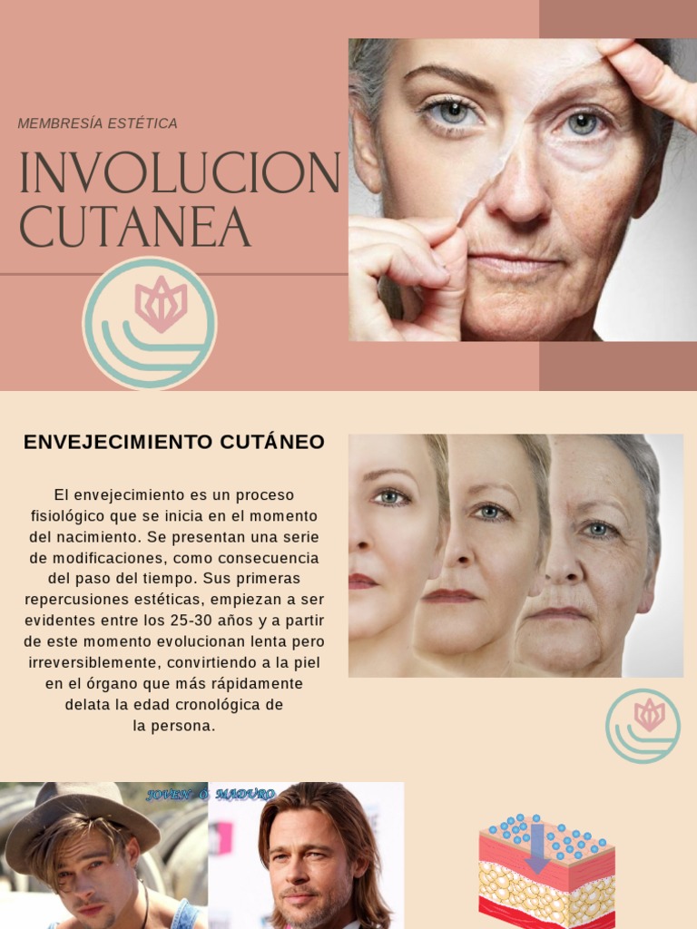 Involución Cutánea y Envejecimiento | PDF | Piel | Envejecimiento