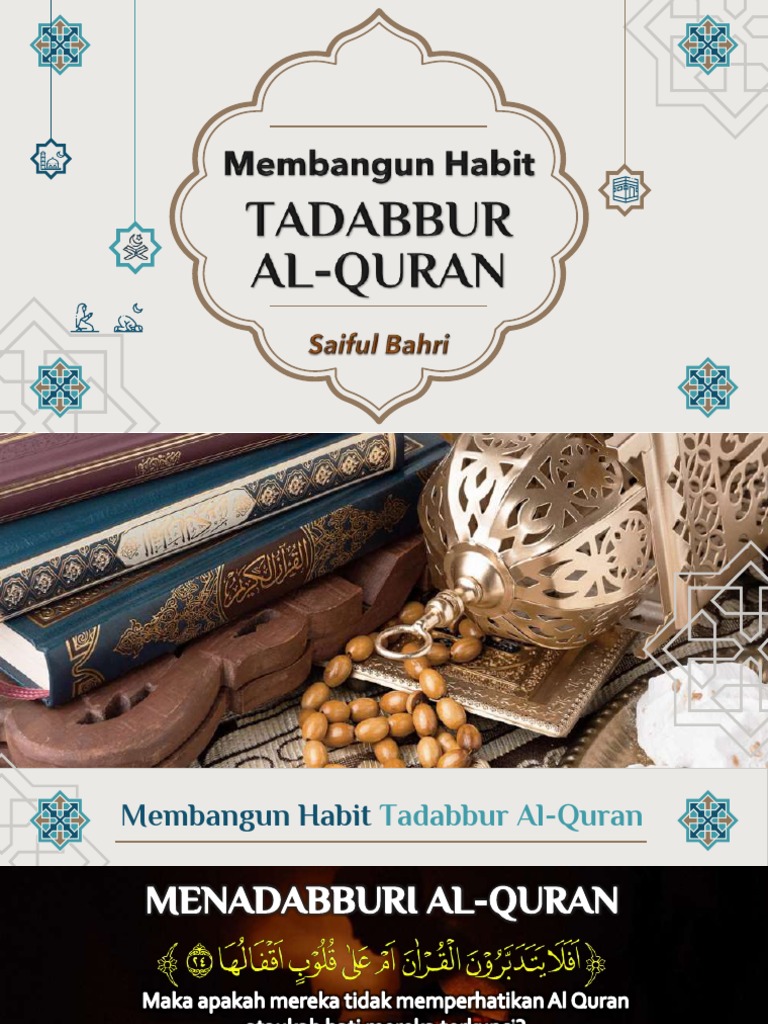 Membangun Habit Tadabbur Al-Quran | PDF