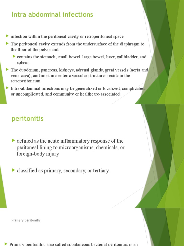 Intra Abdominal | PDF | Abdomen | Gastrointestinal Tract