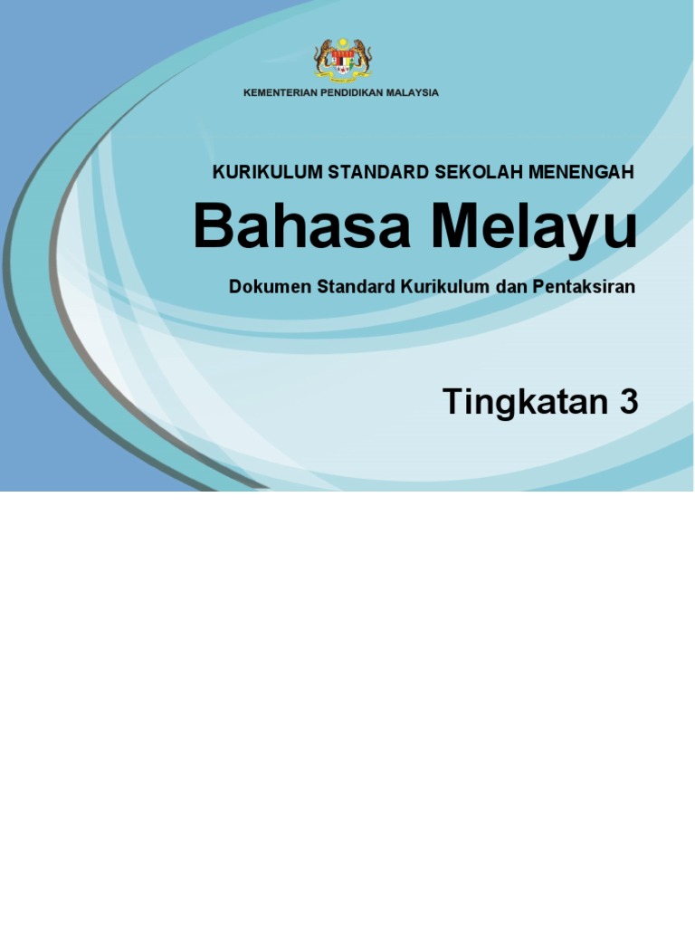 DSKP KSSM BM Ting. 3 | PDF