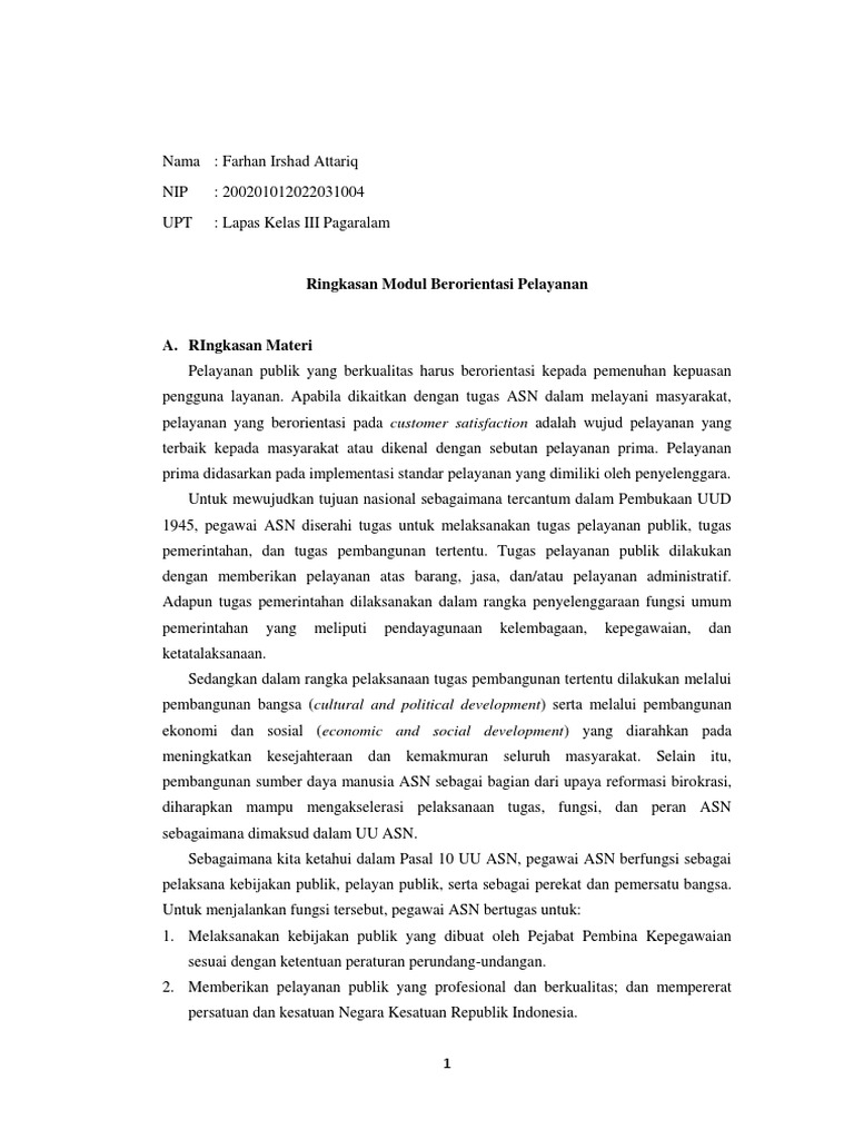 Ringkasan 7 Modul | PDF