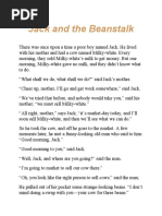 Jack and The Beanstalk Play Script | PDF | Jack And The Beanstalk | Leisure